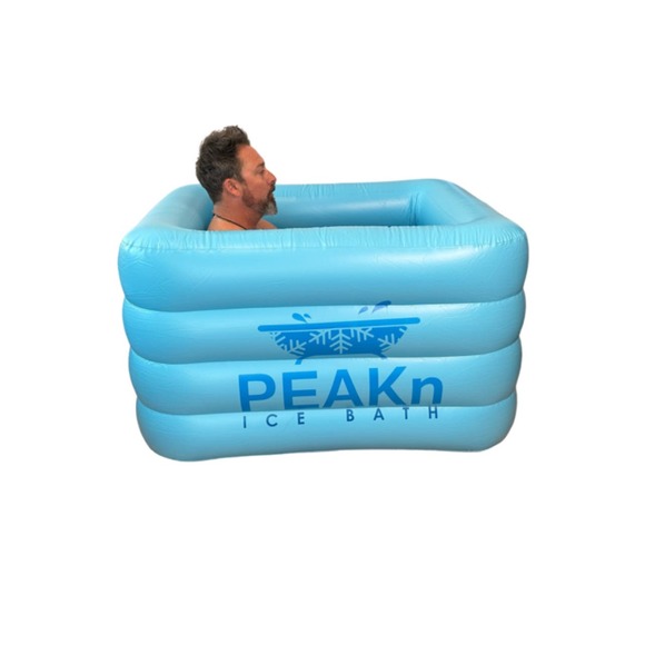 Peakn | Bath | Peakn Ice Bath Blue Rectangular Inflatable Outdoor Cold ...